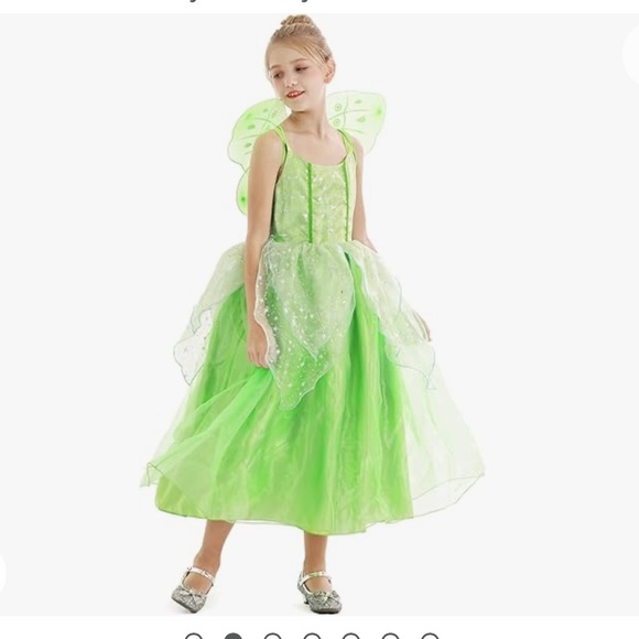 Costumes | Little Girls Tinkerbell Costume Princess Fairy Dress Up ...
